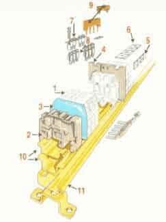 ABB TS32 Entrelec TS 32 DIN Mounting Rail, unperforated from Cole-Parmer