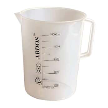 Always in Stock - Abdos P50808 Large Capacity Beaker with Handle, PP ...