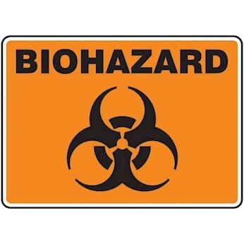 Accuform BIO05VS Safety Sign, Biohazard, 7 X 10, Adhesive Vinyl from ...