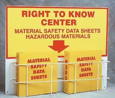 Accuform RTK/MSDS Center Board, Single Basket from Cole-Parmer