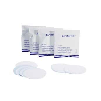 Advantec A045G047A Sterile MCE Filters, 0.45um, 47mm Dia; 100/Pk from Cole-Parmer