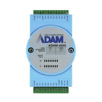 Advantech ADAM-4055-BE 16 Channel Iso Digital I/O w/ LED Data Aquisition Module (Modbus) from ...