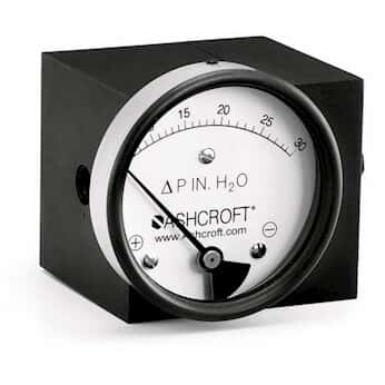 Ashcroft 11333.5 1133, 3.5" Differential Pressure Switch, 0 to 25" WC ...