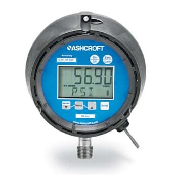 Ashcroft 4.5" Digital Pressure Gauge, 0 to 100 psi, Battery Powered ...