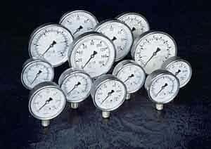 Ashcroft 1008 Glycerin Liquid-Fill Stainless Steel Pressure Gauge, 2.5 ...