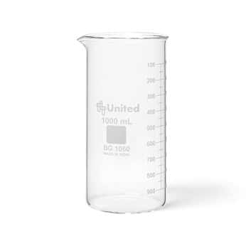 Borosil BG1060-1000 Tall-Form Glass Beaker; 1000 mL, 6/Pk from Cole-Parmer