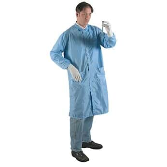 ChemStat 909A Plus Frock, Medium, Blue from Cole-Parmer