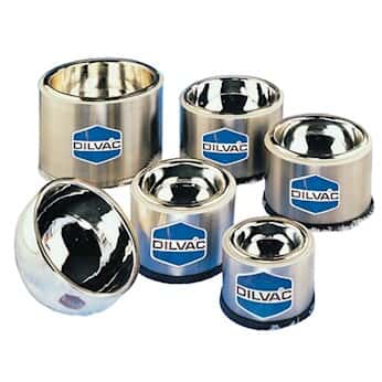 Shallow Form Stainless Steel and Glass Dewar Flask, 1.9 L from Cole-Parmer