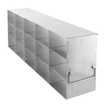 Cole-Parmer Upright Freezer Rack for Standard 3" Boxes, 5 x 3 Array ...