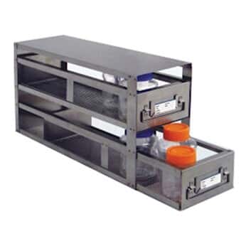 Cole-Parmer Upright Freezer Drawer Rack for Storage Bottles =2 3/4"H; 2 ...