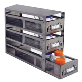 Cole-Parmer Upright Freezer Drawer Rack for Storage Bottles =2 3/4"H; 3 ...