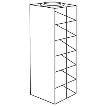 Cole-Parmer Vertical/Chest Freezer Rack for Standard 3.75" High Boxes ...