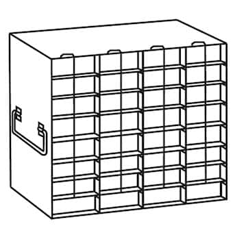 Cole-Parmer Upright Freezer Rack for 0.2 mL Tube 96-Well PCR Boxes, 4 x ...