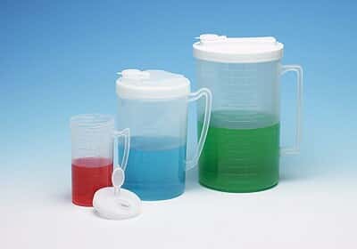 Polypropylene graduated beaker with high-density polyethylene lid, 16 ...