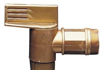 Low-density polyethylene faucet, 2" NPT(M) from Cole-Parmer