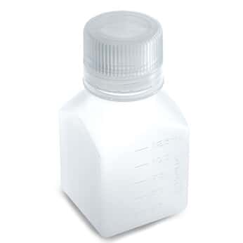 Cole-Parmer Autoclavable Media Bottles, Square Plastic, PPCO, 125 mL (4 ...