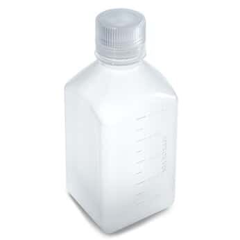 Cole-Parmer Autoclavable Media Bottles, Square Plastic, PPCO, 500 mL ...