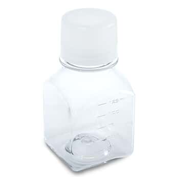 Cole-Parmer Sterile Media Bottles, Square Plastic, PET, 125 mL (4.2 oz ...