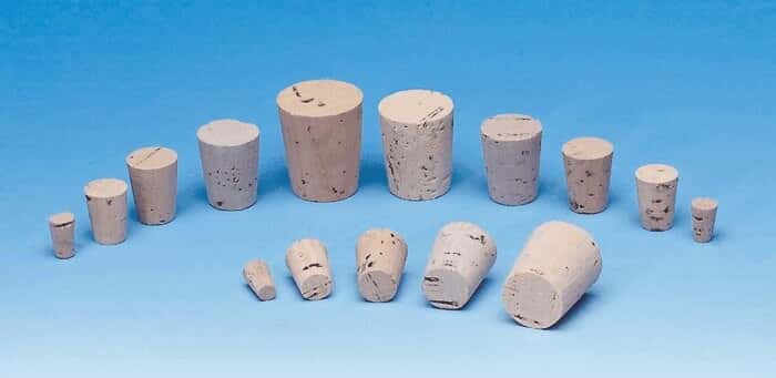 Tapered Cork Stoppers, Standard Size 00; 100/Pk from Cole-Parmer