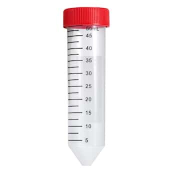 Cole-Parmer Centrifuge Tubes, Non-Sterile, Red Cap, Polypropylene ...