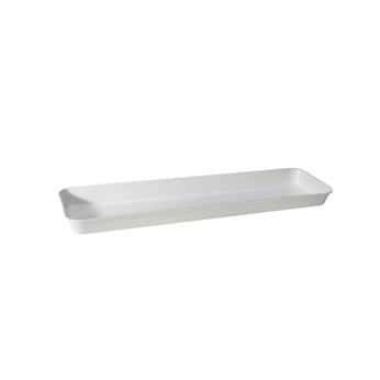 Deep Fiberglass Market Pan in Pearl White, 8.5" W x 30" L x 2" W from ...