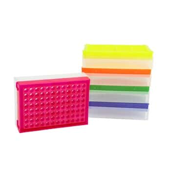 Cole-Parmer 96-Place PCR Prep Racks, PP, Assorted Colors; 5/PK from ...