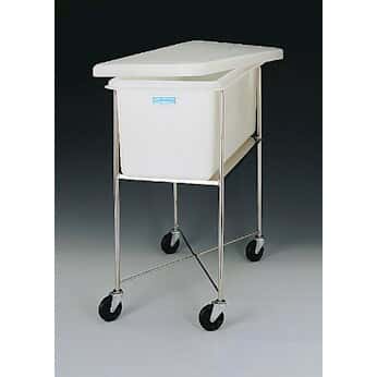 Rectangular Mobile Tub with Lid, LDPE, 15 Gal from Cole-Parmer