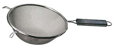 Stainless Steel Double Mesh Strainer, 10 1/4" Bowl Dia. from Cole-Parmer