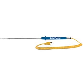 Cole-Parmer Type-K, Small Dia Surface Probe, 8" L, Mini-Connector ...