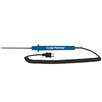 Cole-Parmer Type-J, Std-Pen Probe; 4" L, Mini-Connector, .156 Dia ...