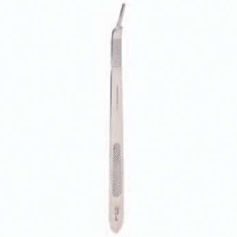 Cole-Parmer SS Dissecting Blade Handle, Bent, #3L for #10 to #15 Blades ...