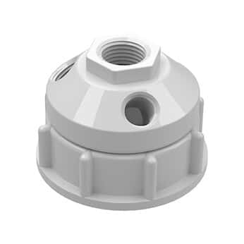 Cole-Parmer VapLock™ Solvent Waste Manifold, PP, 61 mm, 1x1/2" NPT, 3x1 ...