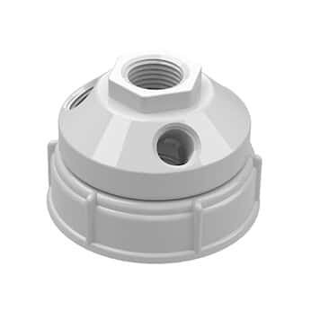 Cole-Parmer VapLock™ Solvent Waste Manifold, PTFE, 63 mm, 1x1/2" NPT ...