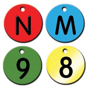 Always in Stock - Cole-Parmer Aluminum Freezer Rack Tags, with Number ...