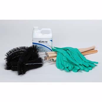 Cole-Parmer Carboy Washing Kit; 22 inch Brushes, Size 10 Gloves, Micro ...