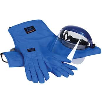 Cole-Parmer Cryogenic Safety Kit; Large Gloves, 48" Long Apron, and Face Shield from Cole-Parmer