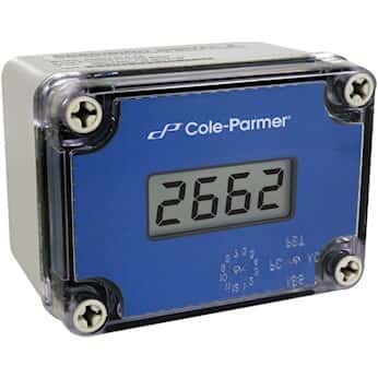 Cole-Parmer Loop-Powered Panel Mount Process Meter, NEMA 4X with ...