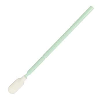 Cole-Parmer Cleanroom Foam Swab, Open-Hole Head, Notched, Light Green ...