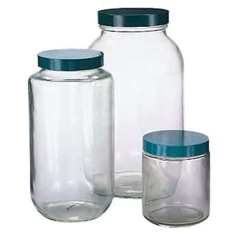 Cole-Parmer GLC05729 Safety-coated Sample Jars, Standard Rounded ...