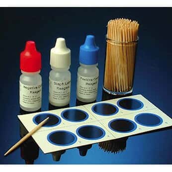Latex test for Staphylococcus aureus from Cole-Parmer