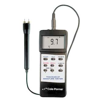 Cole-Parmer Traceable Moisture Meter with Calibration; 9.0 to 30.0% ...