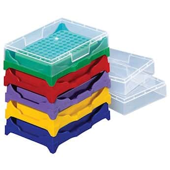 Always in Stock - Cole-Parmer 96-Well Stacking PCR Rack w/Lid, PP ...