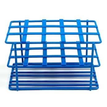 Cole-Parmer Coated Wire Tube Rack, 16-20mm/15mL, 3x5, Blue from Cole ...