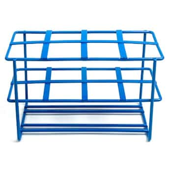 Cole-Parmer Coated Wire Tube Rack, 25-30mm/50mL, 2x4, Blue from Cole ...