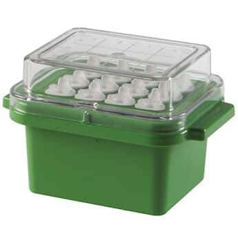 Cole-Parmer Mini-Cooler, 0°C, 0.5-2mL, 12-Place, Green from Cole-Parmer