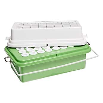 Cole-Parmer Mini-Cooler, 0°C, 0.5-2mL, Gel Lid, 32-Place, Green from ...