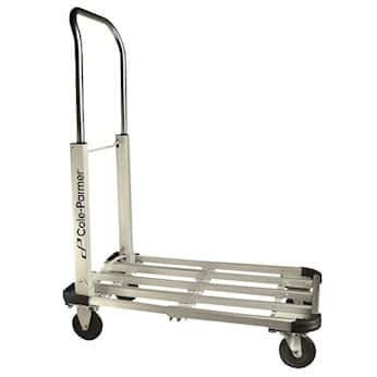 Cole-Parmer Aluminum Fold-Up Cart, 330 lb capacity from Cole-Parmer