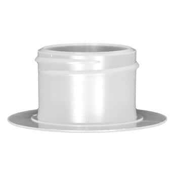 Cole-Parmer Port Disk Threaded Fitting, Natural Kynar® Flex, Cleanroom ...