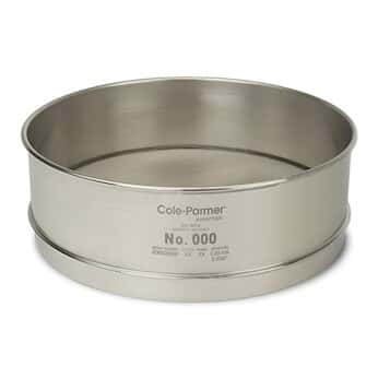 Cole-Parmer Sieve; No 140, Full-Height, 12", SS/SS, NIST-Traceable ...