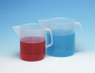Cole-Parmer Low-Form Polypropylene Beakers with Handle and Pour Spout ...